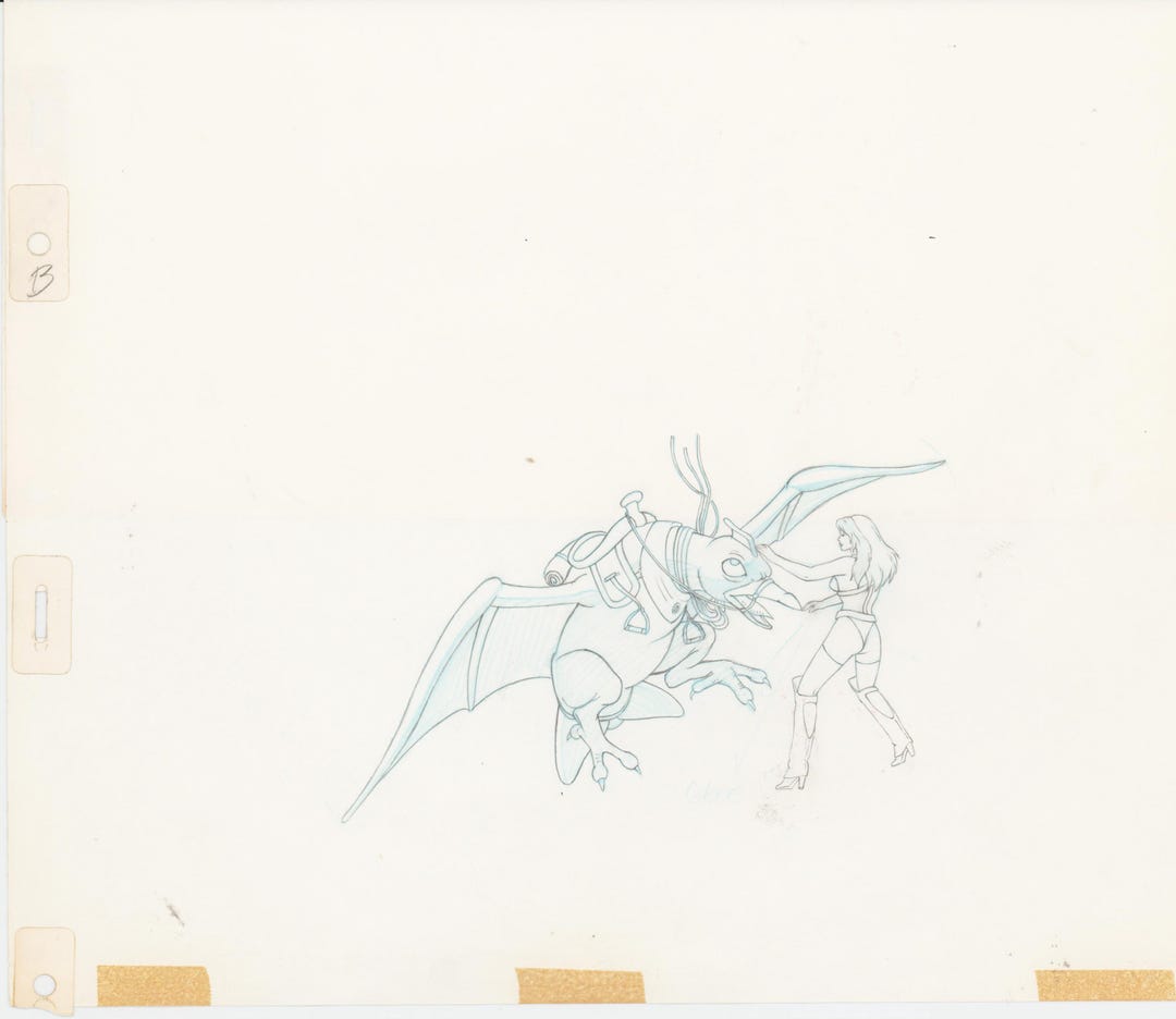 Heavy Metal Taarna Vintage Original Production Hand-drawn Animation Cel ...