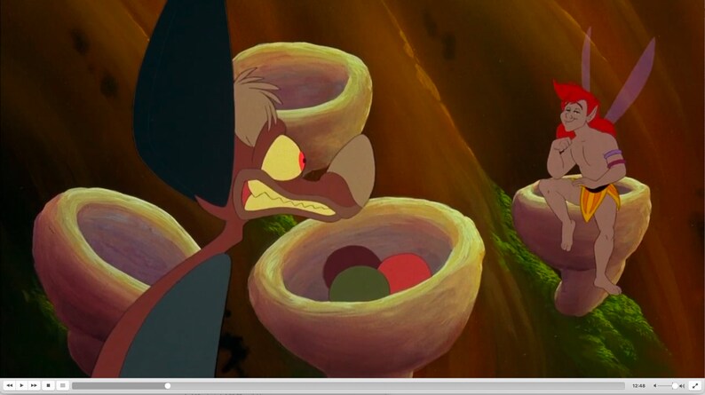 Ferngully Original Production Animation Cel Setup of Pips and Batty ...