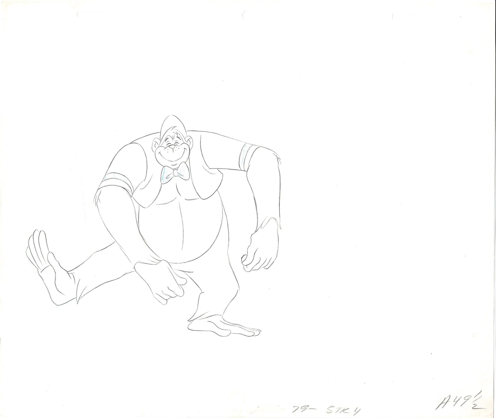 Grape Ape Stock Production Animation Cel Drawing From Hanna - Etsy