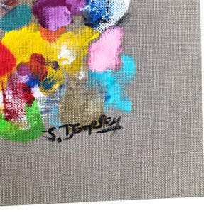 John Dempsey One of a Kind Original Abstract Pop Art Painting "in Sleep ...