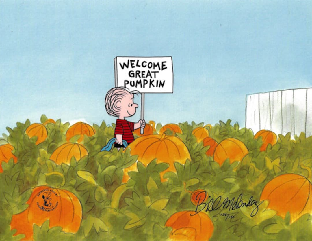PEANUTS the Great Pumpkin Linus Limited Edition of 150 Animation Cel ...