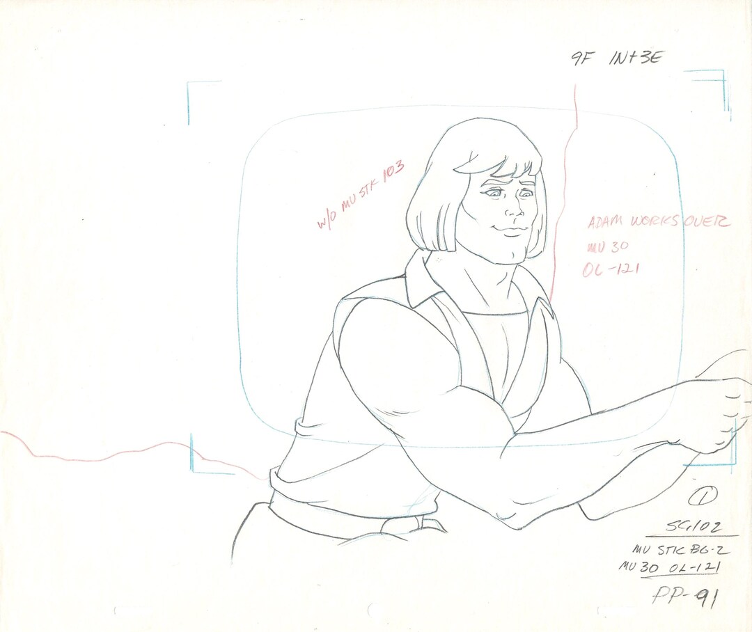 She-ra MOTU Adam Production Animation Cel Drawing Filmation 1980s Rd5 ...