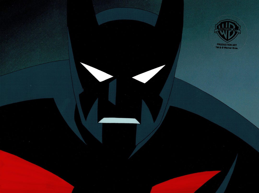 Batman Beyond Original Production Animation Cel Setup Warner Bros DC ...