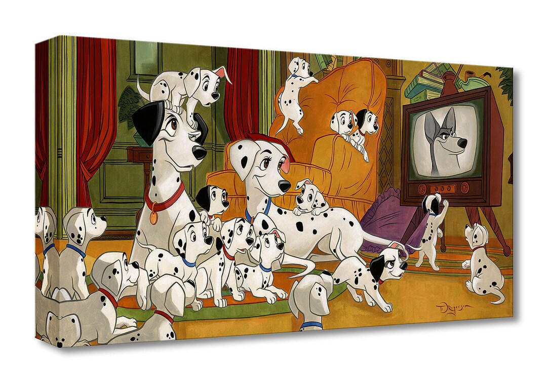 101 Dalmatians Puppies Walt Disney Fine Art Tim Rogerson Limited ...