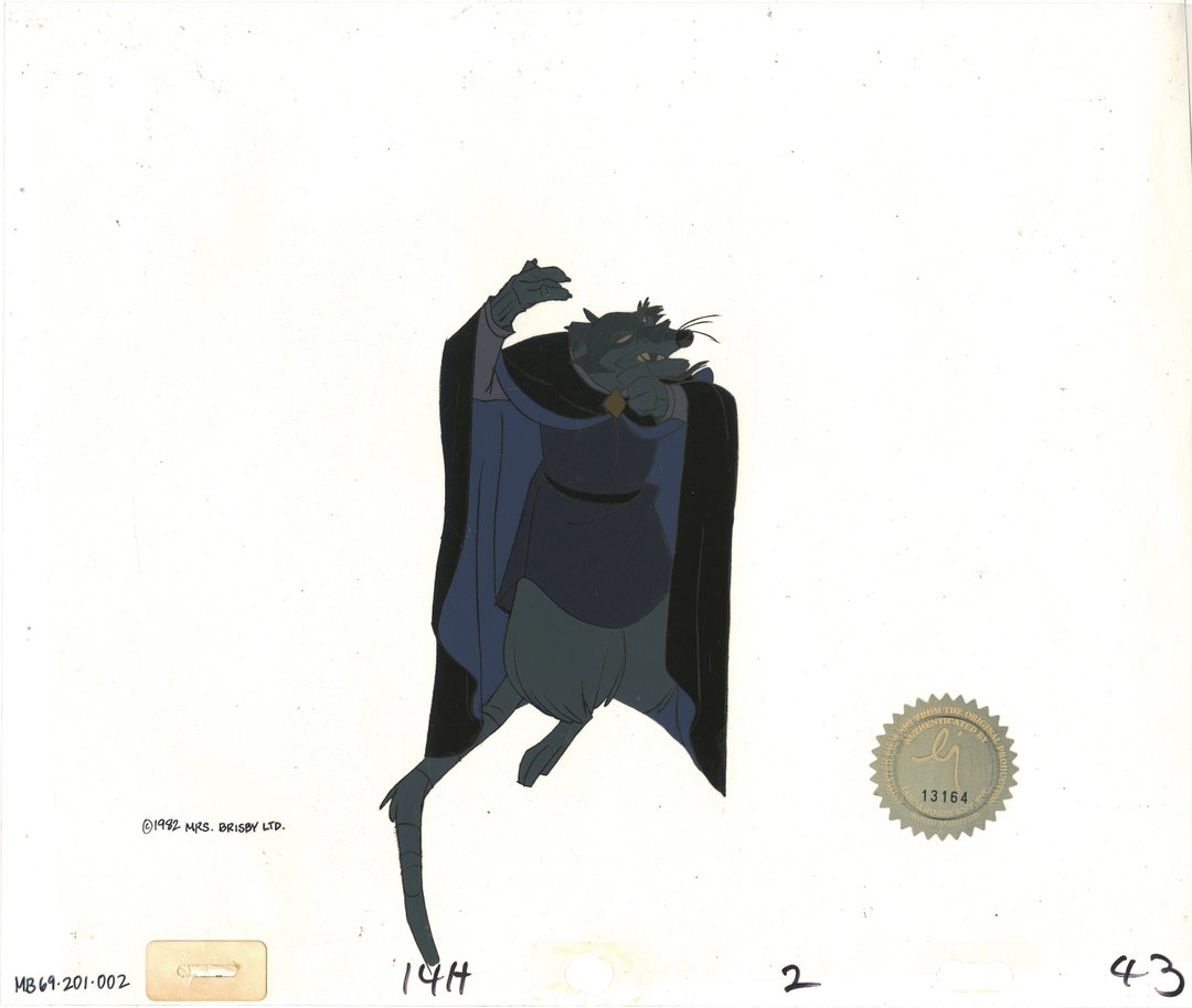 Don Bluth Secret of NIMH Jenner 1982 Original Production Animation Cel ...