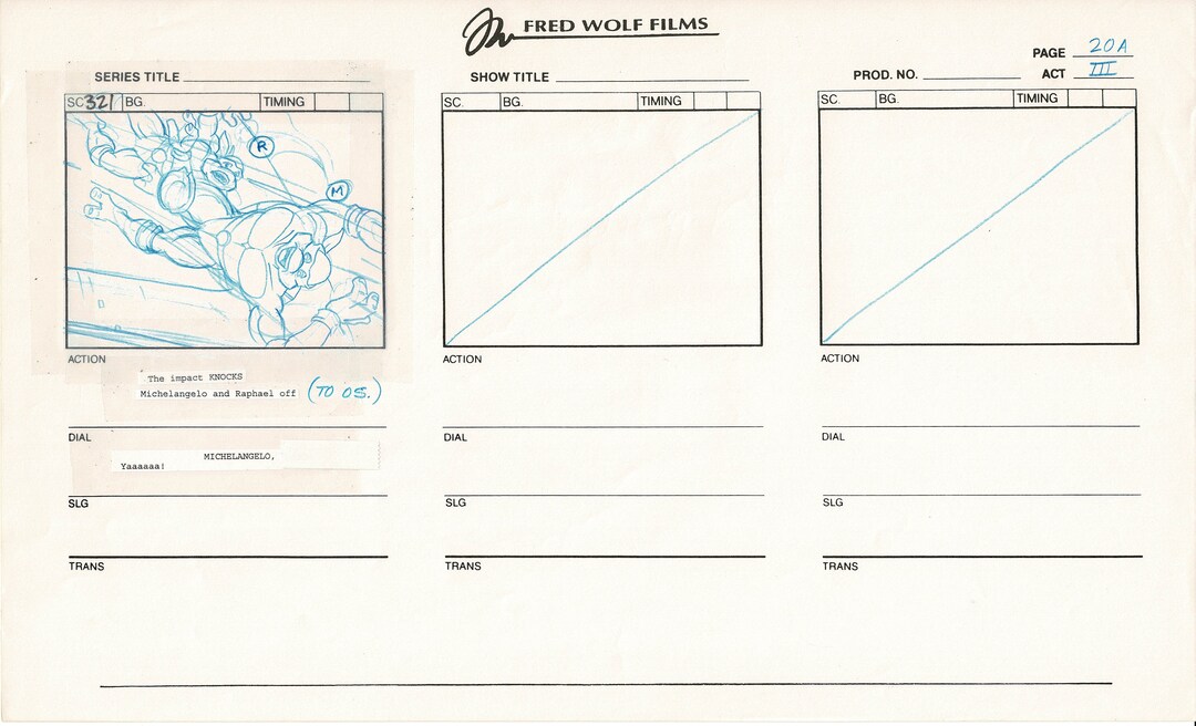 Teenage Mutant Ninja Turtles TMNT Original Production Animation ...
