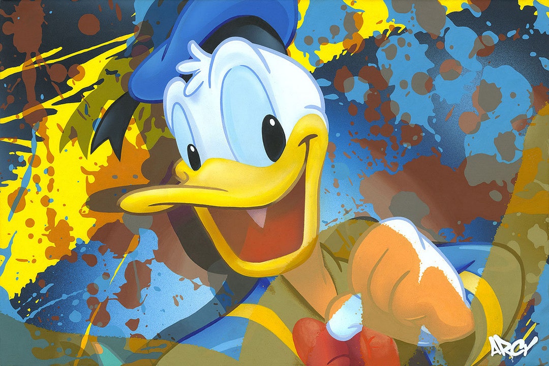 Donald Duck Walt Disney Fine Art ARCY Signed Limited Edition Print of ...