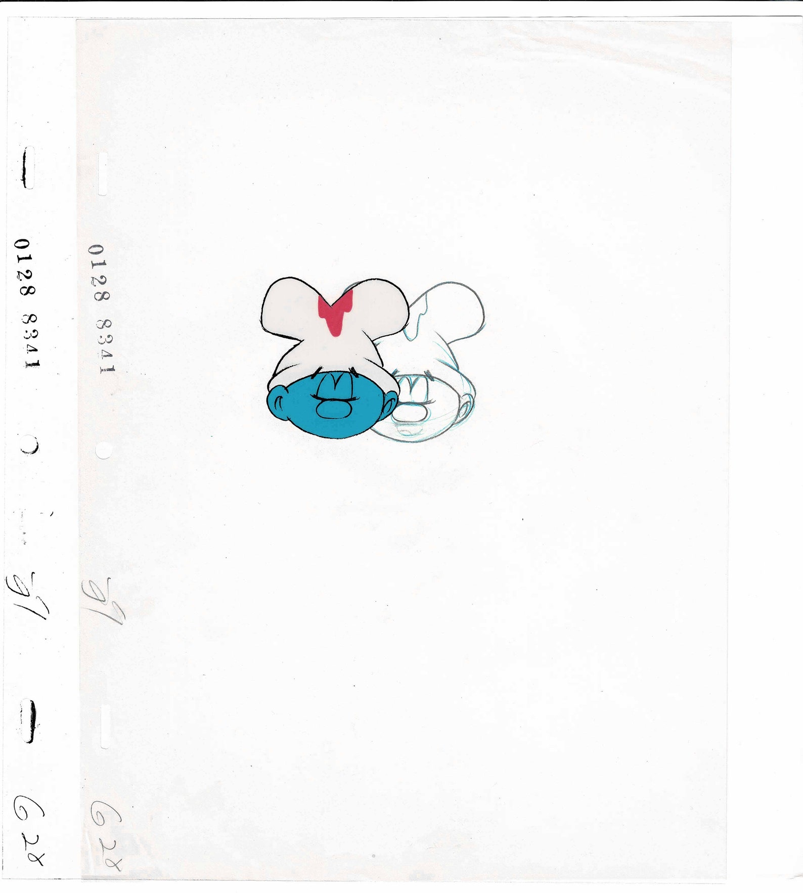Smurfs Smurf Original Production Animation Cel N Drawing Hanna Barbera ...