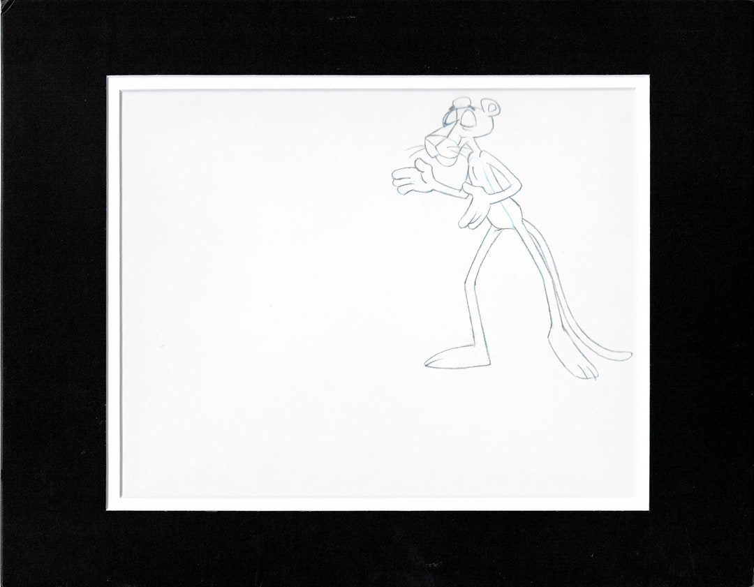 Pink Panther Vintage Production Animation Cel Drawing 1976 From Depatie ...