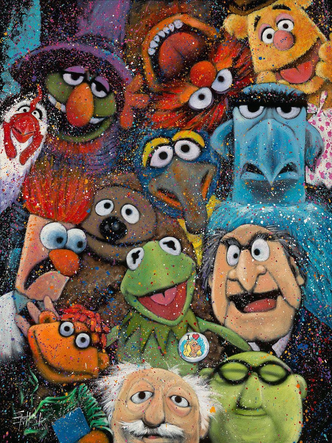 The Muppets Walt Disney Fine Art Stephen Fishwick Signed Limited Ed ...