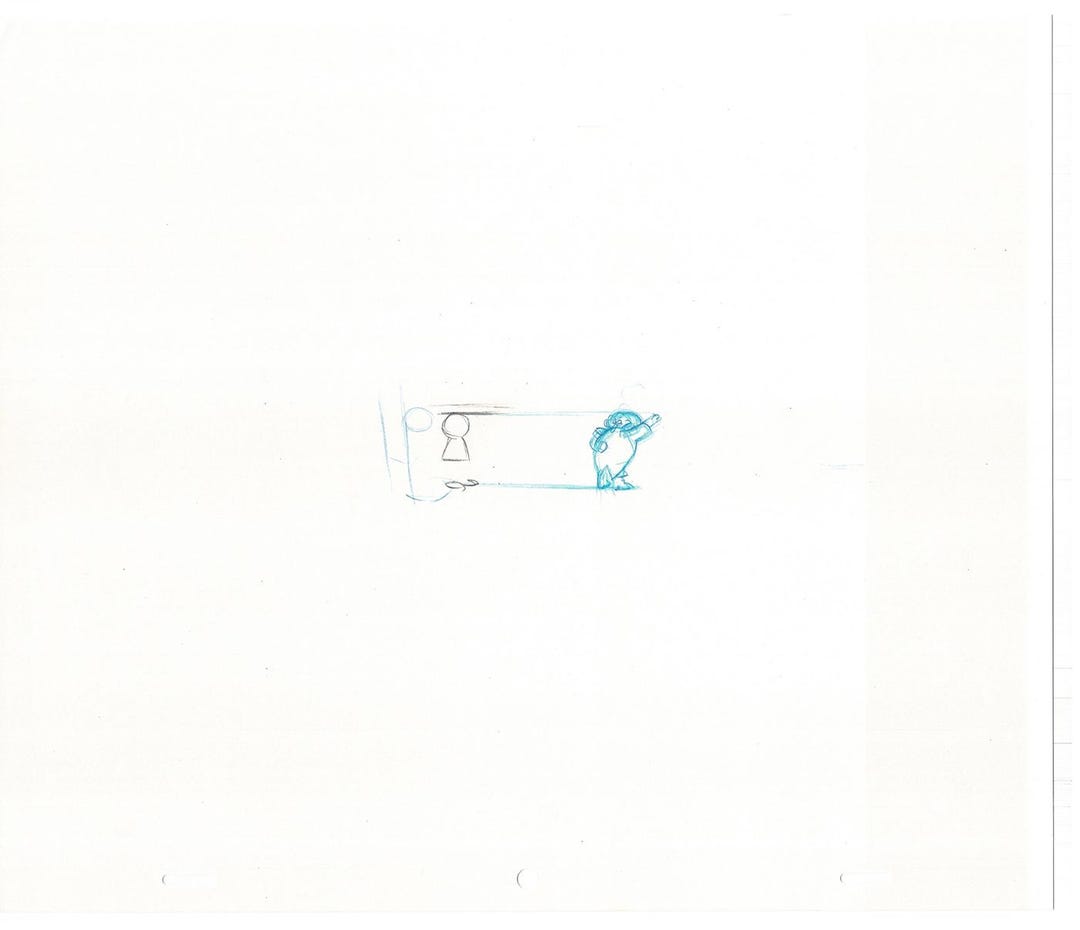The Simpsons Ralph Wiggum Cel Drawing Original Production Animation ...