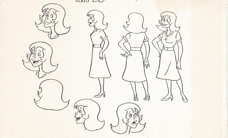 Hero High and More Production Model Sheet Copy Lot 40 Pgs 1982 Cartoon ...