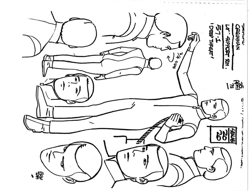 Alex Toth Sealab 2020 Model Sheet Copy Lot of 39 Pages of the Cartoon ...