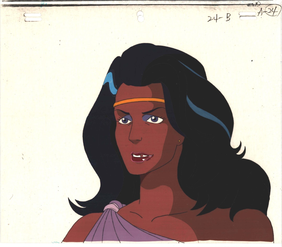 Captain Planet Gaia Production Animation Cel Setup Hanna - Etsy