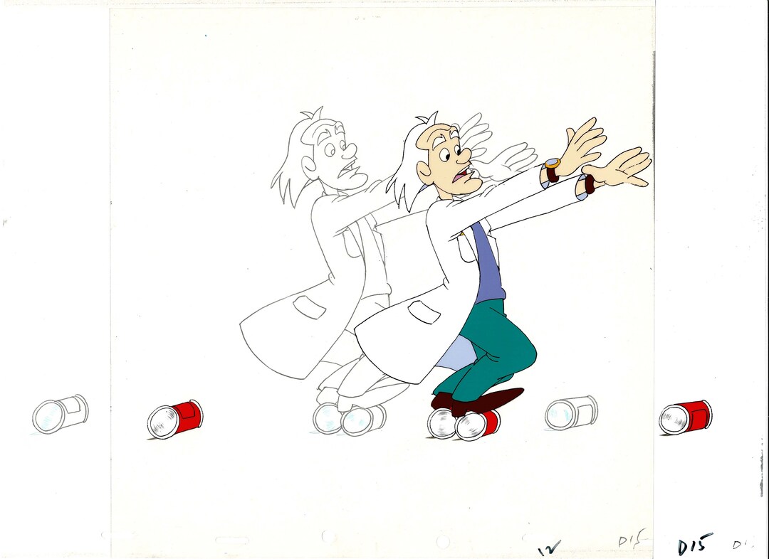 Back to the Future BTTF Doc Brown Production Animation Cel and - Etsy