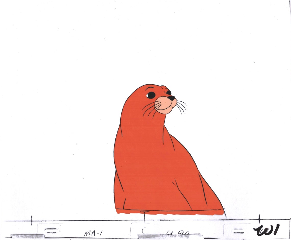 Manta and Moray Whiskers Production Animation Cel from | Etsy