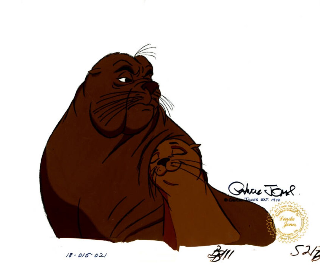Chuck Jones SIGNED White Seal 1975 Original Production Cel COA and Seal ...