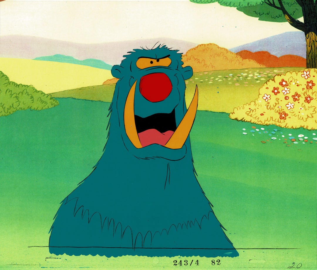 Trollkins Animation Production Cel and Drawing 1981-82 Hanna Barbera 20 ...