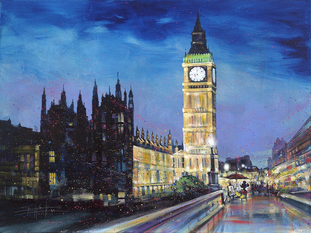 Mickey Mouse London Big Ben Walt Disney Fine Art Stephen Fishwick ...