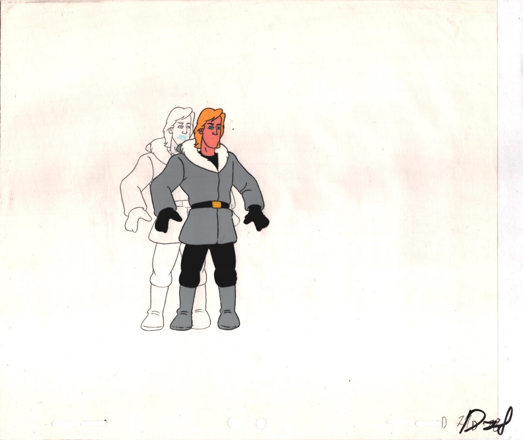 Prostars Gretzky Original Production Cartoon Animation Cel 1991 DIC D28 ...