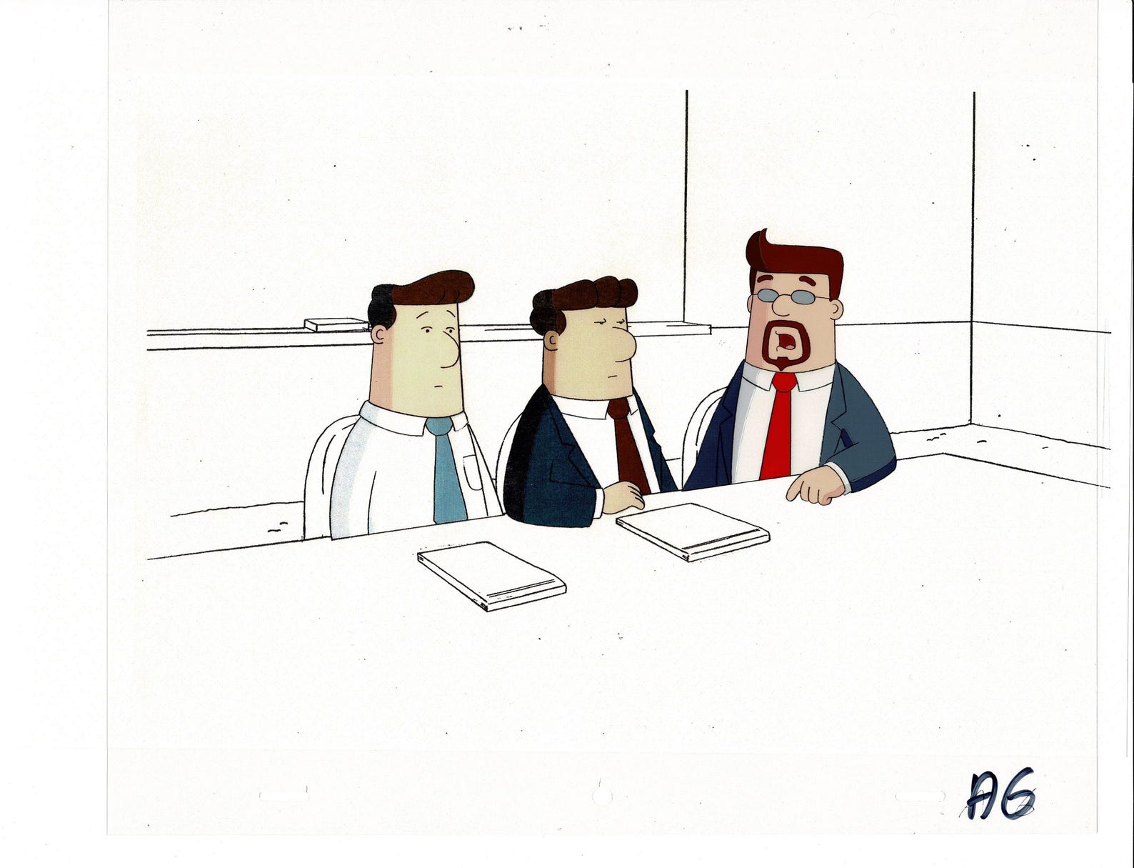 Dilbert Original Production Animation Cel and Drawing Scott Adams 1999 ...