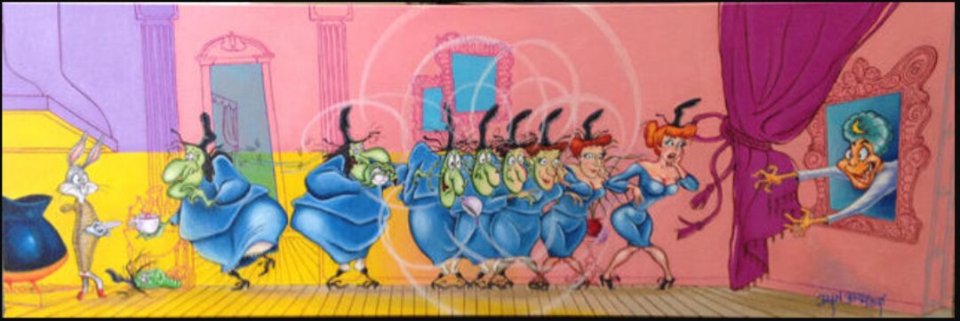 Witch Hazel Bugs Bunny Dan Bowden Signed Limited Edition Print on ...