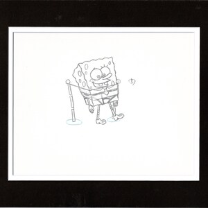 Spongebob Squarepants Production Animation Cel Drawing Nickelodeon 1999 ...