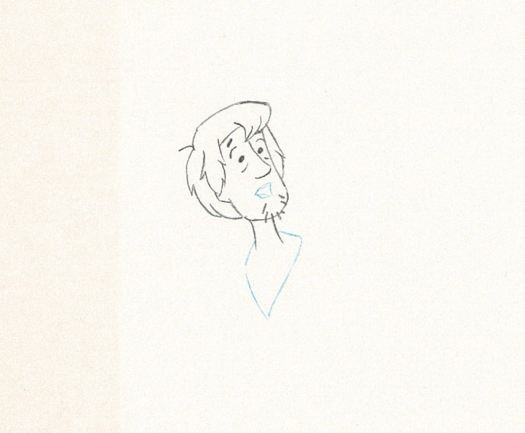 SCOOBY DOO 1979 Shaggy Animation Production Cel Drawing Hanna Barbera 1 ...