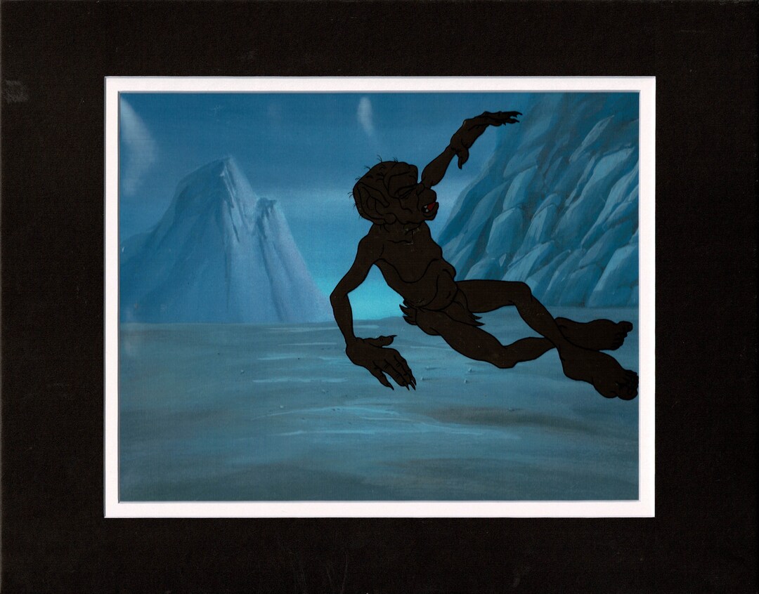 Gollum Lord of the Rings Production Animation Cel and Drawing Ralph ...