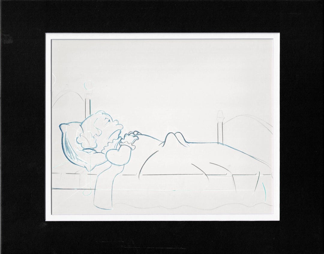 Simpsons Ralph Wiggum Original Animation Production Cel Drawing Fox ...
