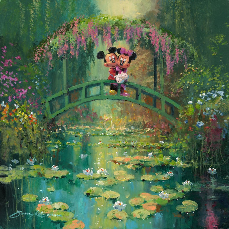 Mickey Mouse and Minnie Mouse Walt Disney Fine Art James Coleman Signed ...