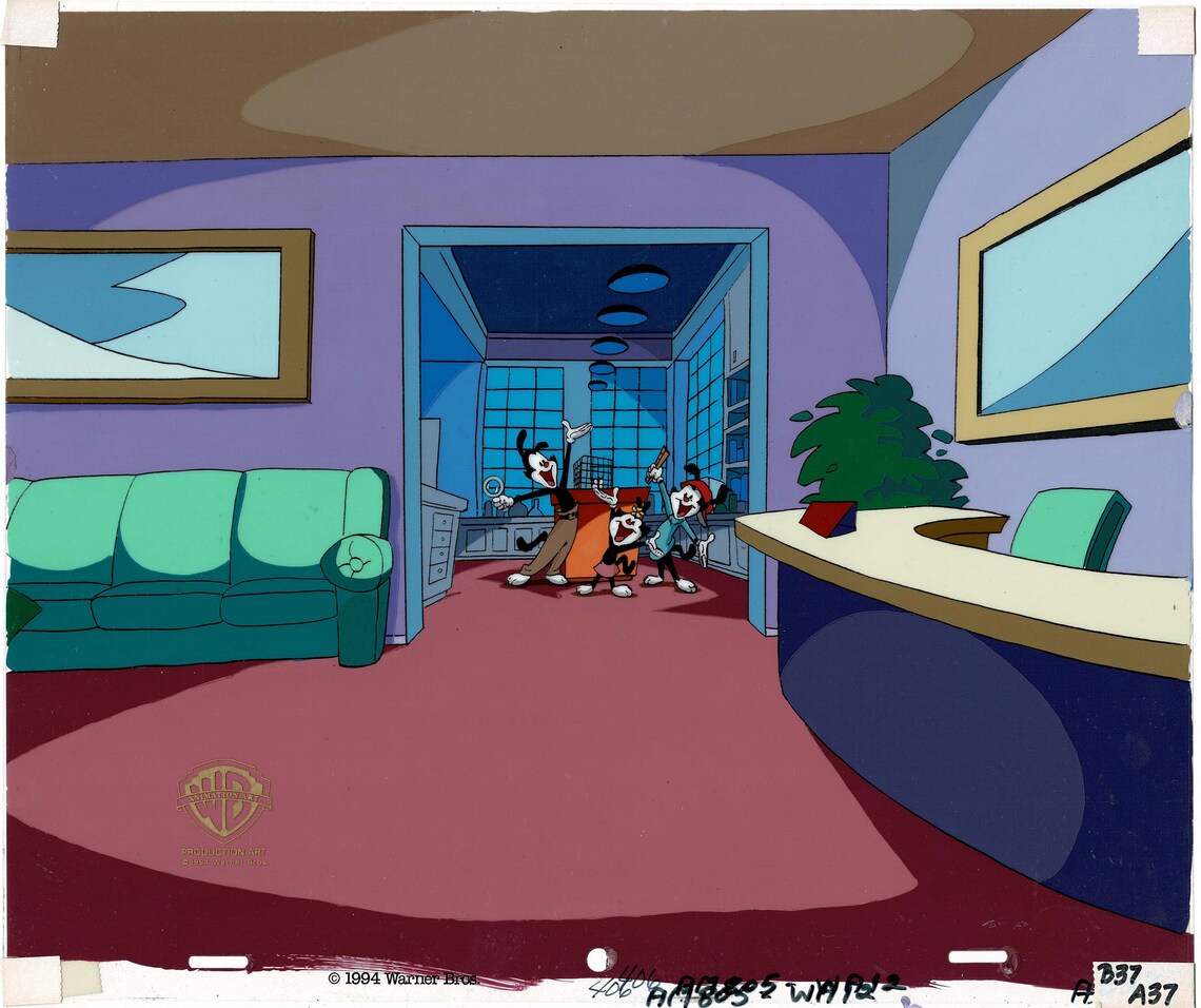 Animaniacs Pinky and the Brain Cel Setup Steven Spielberg 1993 - Etsy