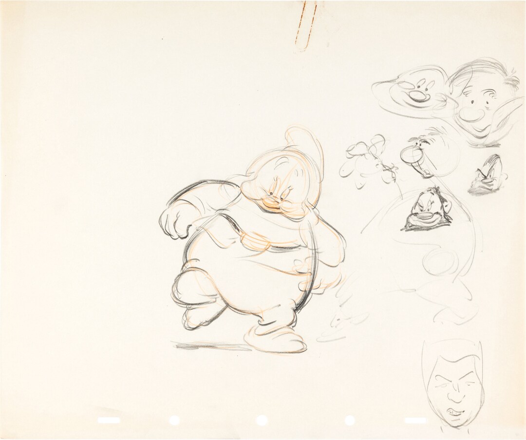 Snow White and the Seven Dwarfs Original Production Animation Cel ...