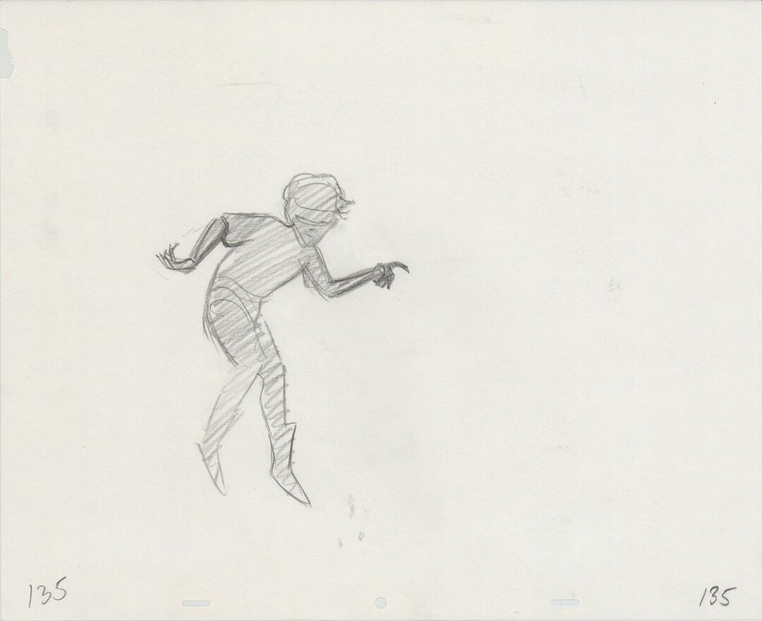 Hook Steven Spielberg and Amblin Production Animation Cel Drawing of ...