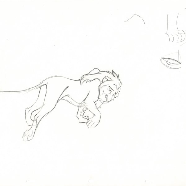 Lion King Animation Drawing - Etsy