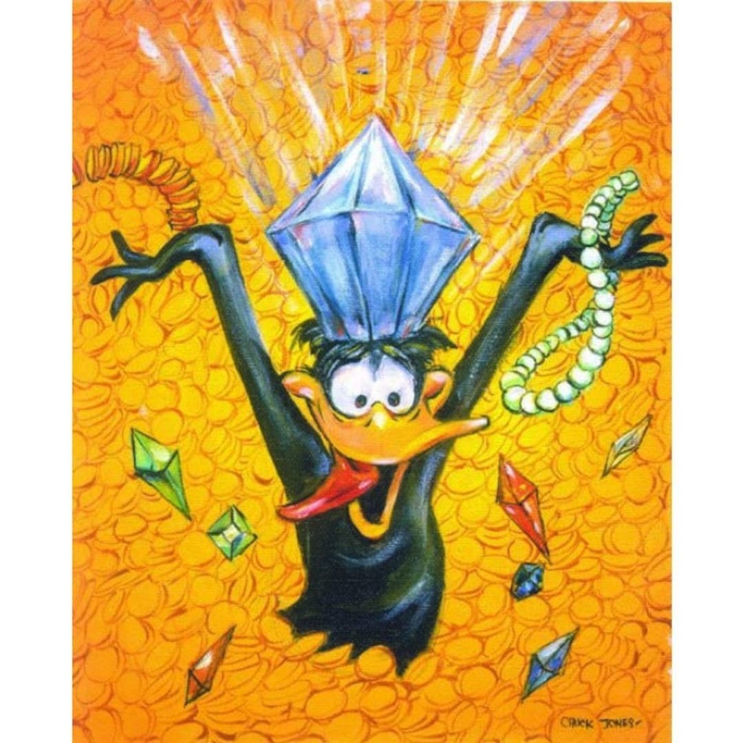 CHUCK JONES I'm in the Money Daffy Duck Warner Brothers Canvas Giclee ...