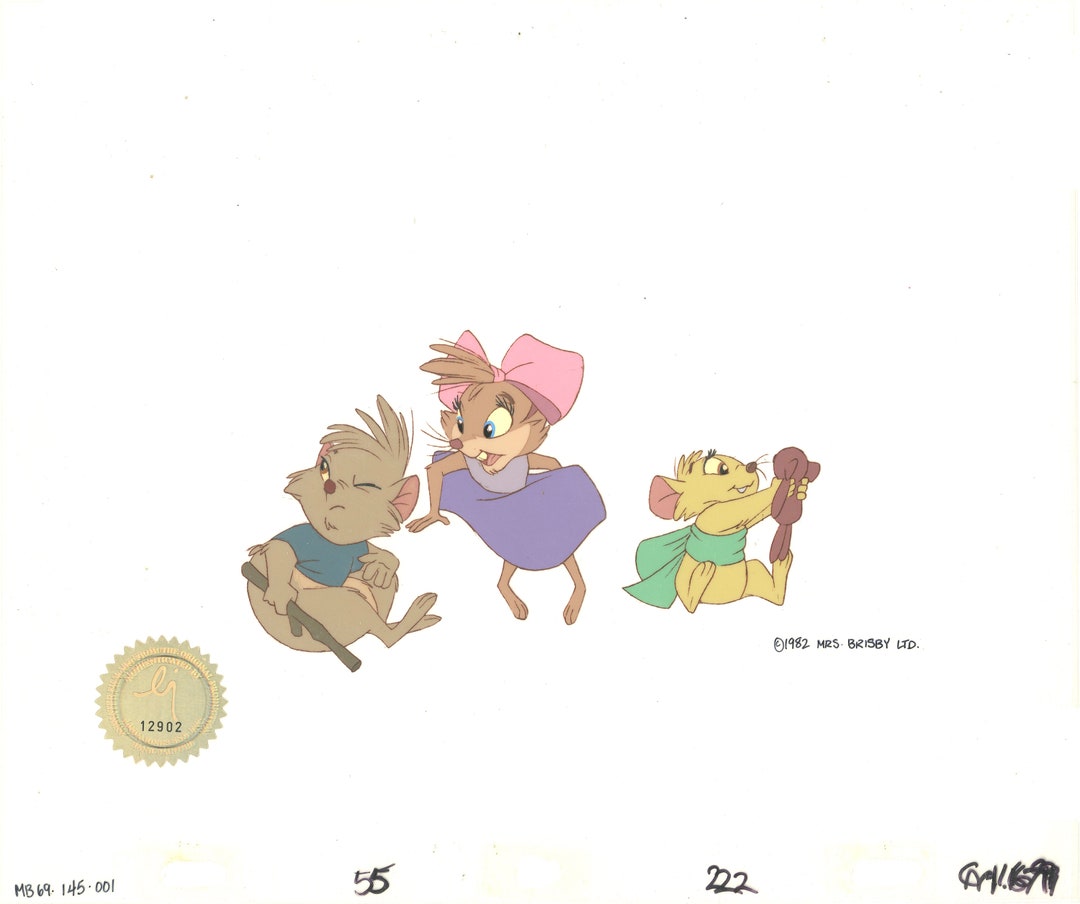 Don Bluth Secret of NIMH 1982 of Three of the Kids Original - Etsy