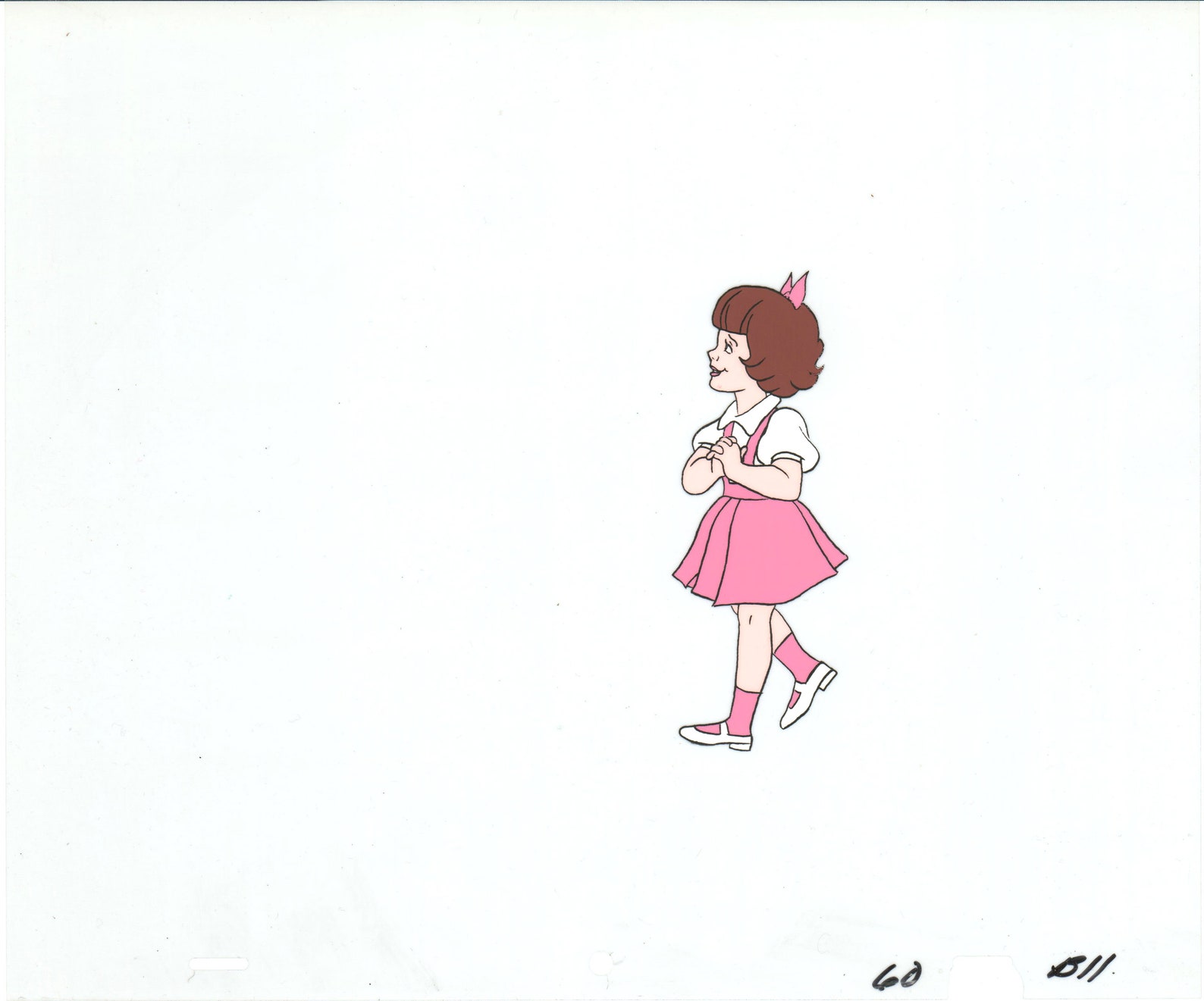 Little Rascals Production Animation Cel With Darla From Hanna - Etsy