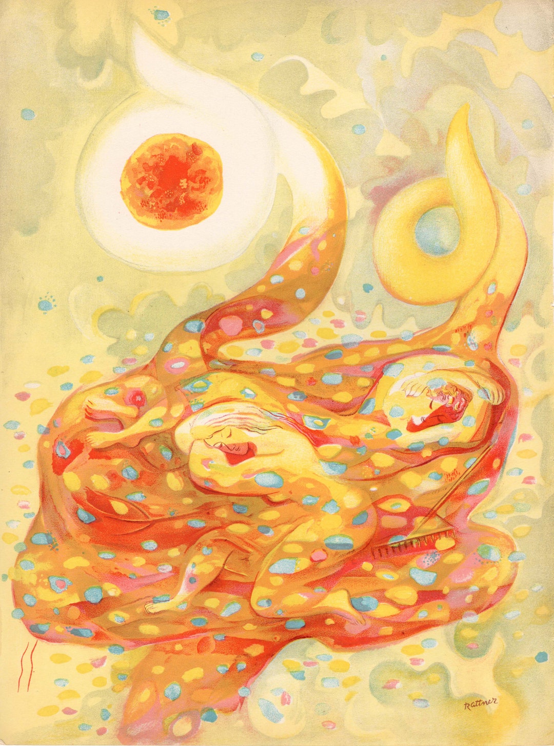 Abraham Rattner First State Original Lithograph Print From - Etsy