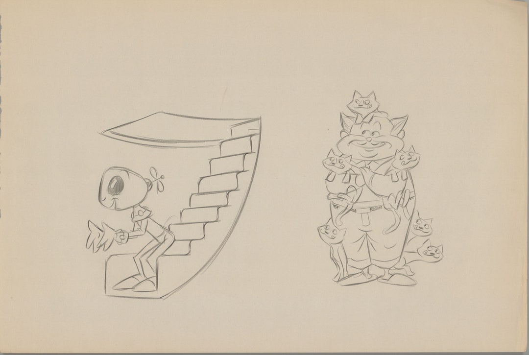 Walt Disney Meet the Robinsons Original Book Page Illustration Drawing ...