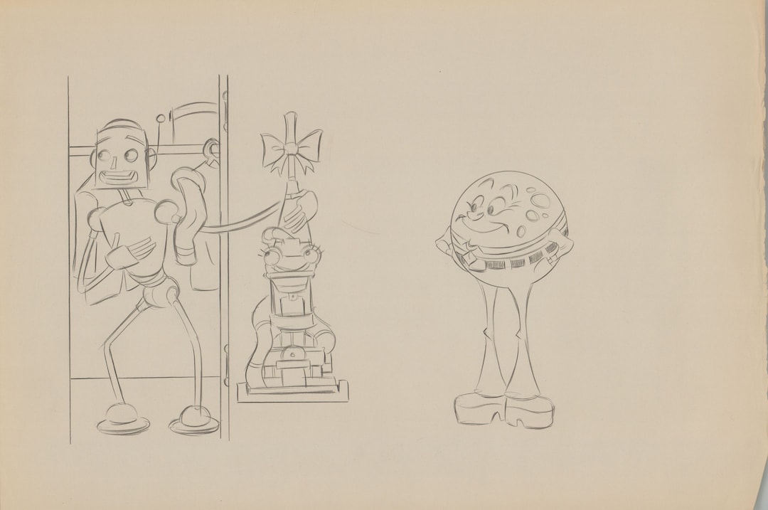 Walt Disney Meet the Robinsons Original Book Page Illustration Drawing ...