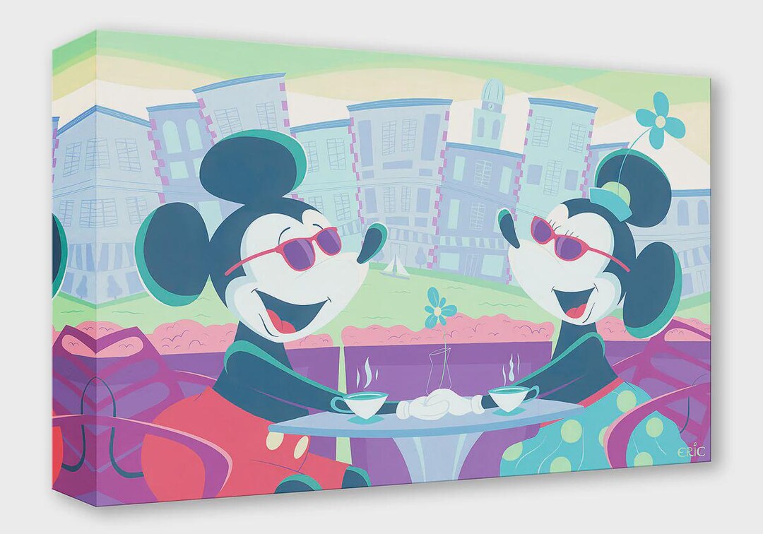 Mickey Mouse and Minnie Mouse Walt Disney Fine Art Eric Doggett Limited ...