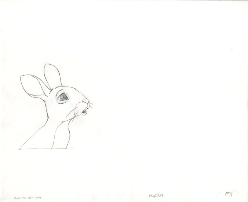 Watership Down 1978 Production Animation Cel Drawing With - Etsy