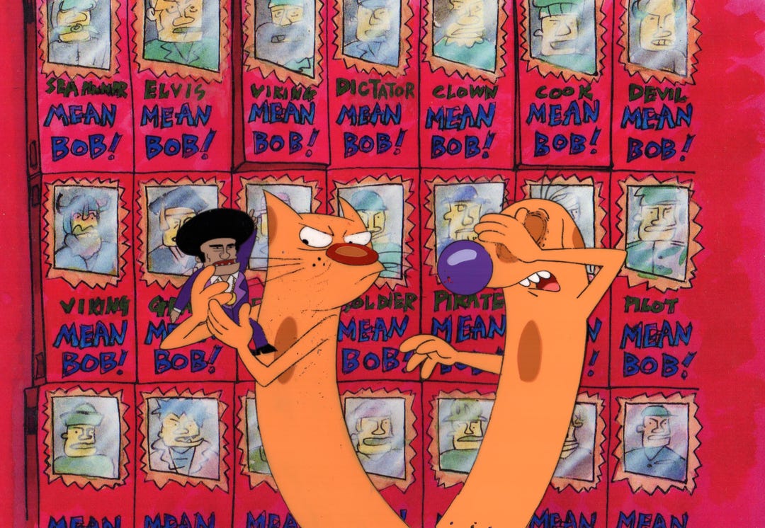Catdog Cat Dog Production Animation Cel From Nickelodeon 1998-2005 18 ...