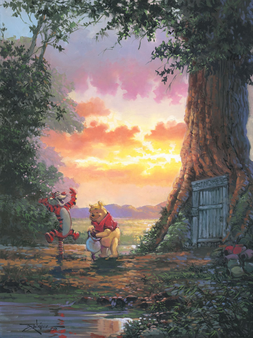 Winnie the Pooh Walt Disney Fine Art Rodel Gonzalez Signed Limited ...
