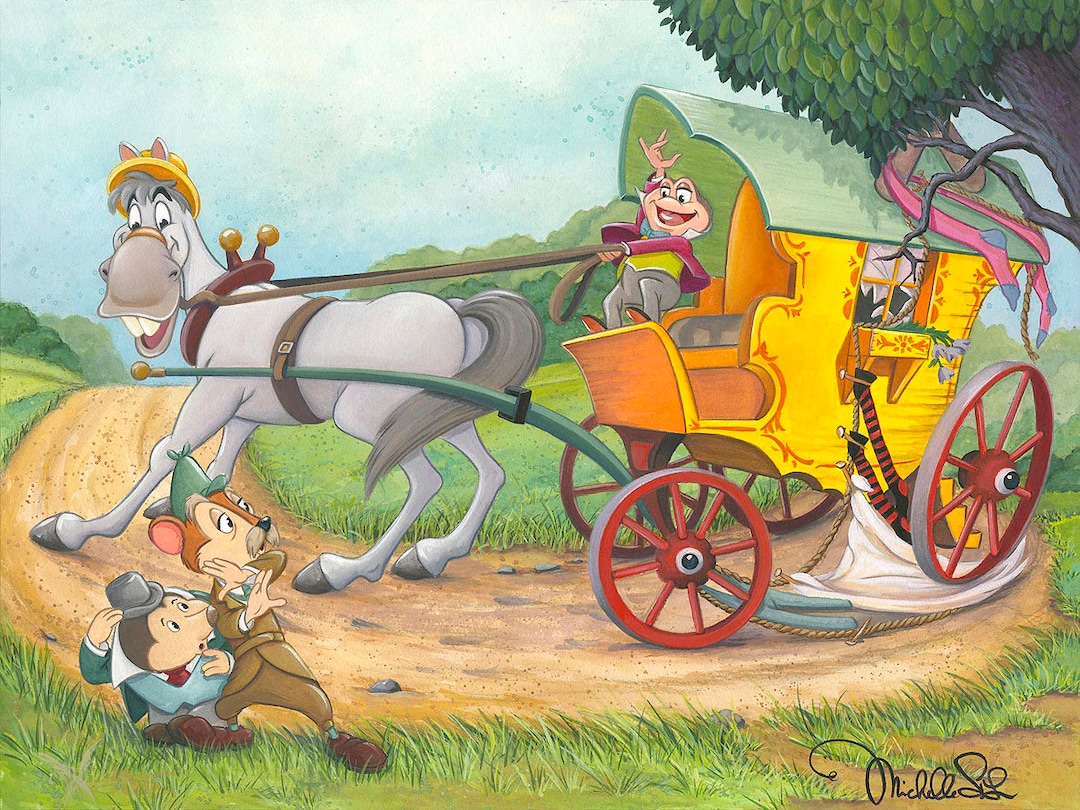 Ichabod and Mr. Toad Walt Disney Fine Art Michelle St. Laurent Signed ...