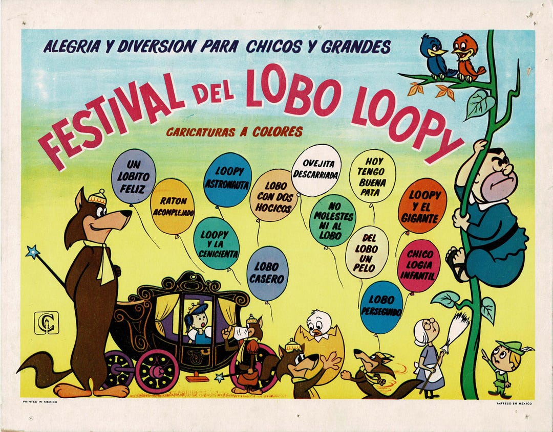 Loopy De Loop Hanna Barbera Mexican Lobby Card 1959-1965 - Etsy