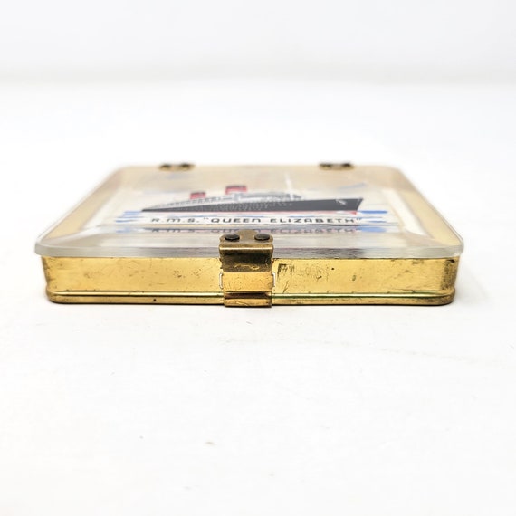 Vintage RMS Queen Elizabeth Cigarette Case - Gem