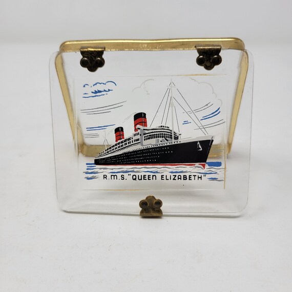 Vintage RMS Queen Elizabeth Cigarette Case - Gem