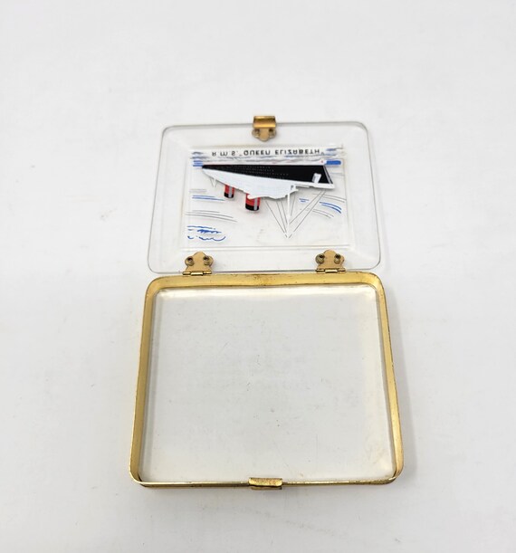 Vintage RMS Queen Elizabeth Cigarette Case - Gem